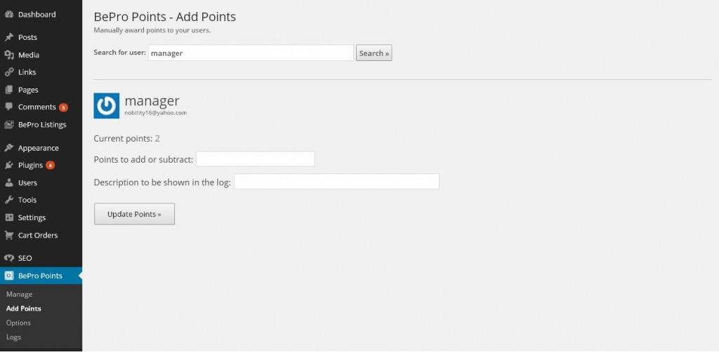 BePro Points - PropTech Website Support